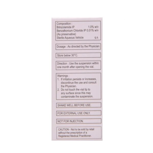 BRINZOX EYE DROPS 5 ML – Ambika DIstributors